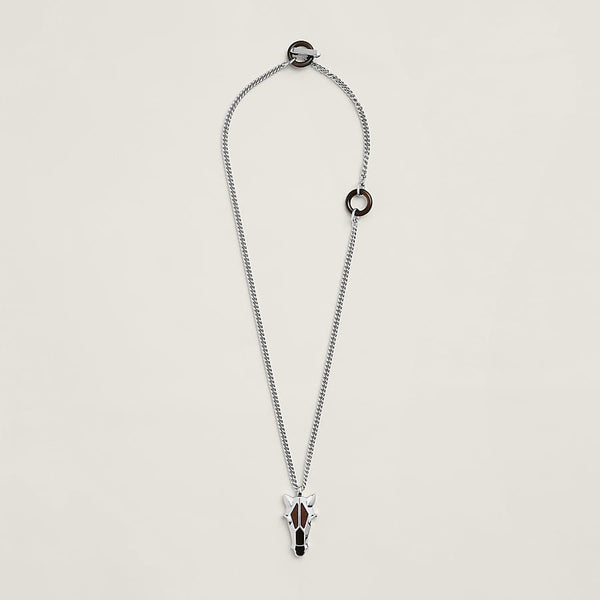 HERMES Necklace Destrier Minerale H077363FPMG – BORDER-GARA