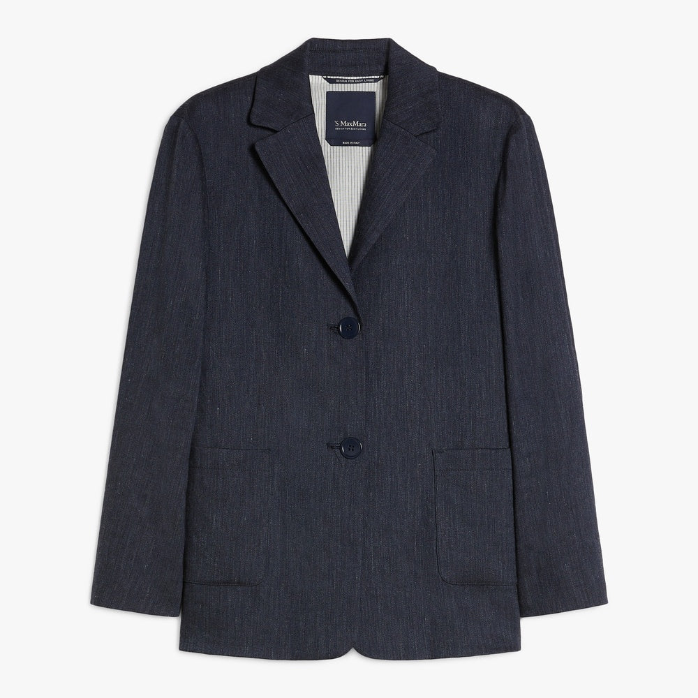 Max Mara Denim-effect, single-breasted jacket 9041105106001 - DERNA ...