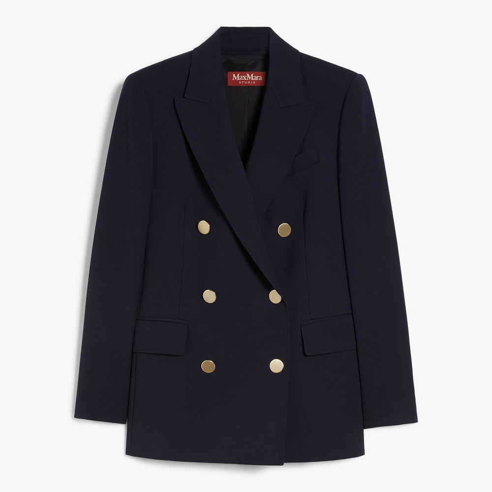 Max Mara Wool satin crepe blazer 6041075106004 - EDICOLA – BORDER-GARA