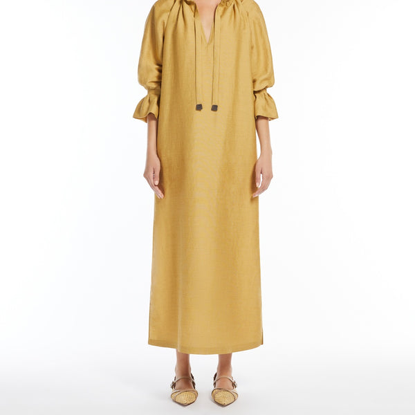Max Mara Long linen and silk dress 1221015906003 - JENE – BORDER-GARA