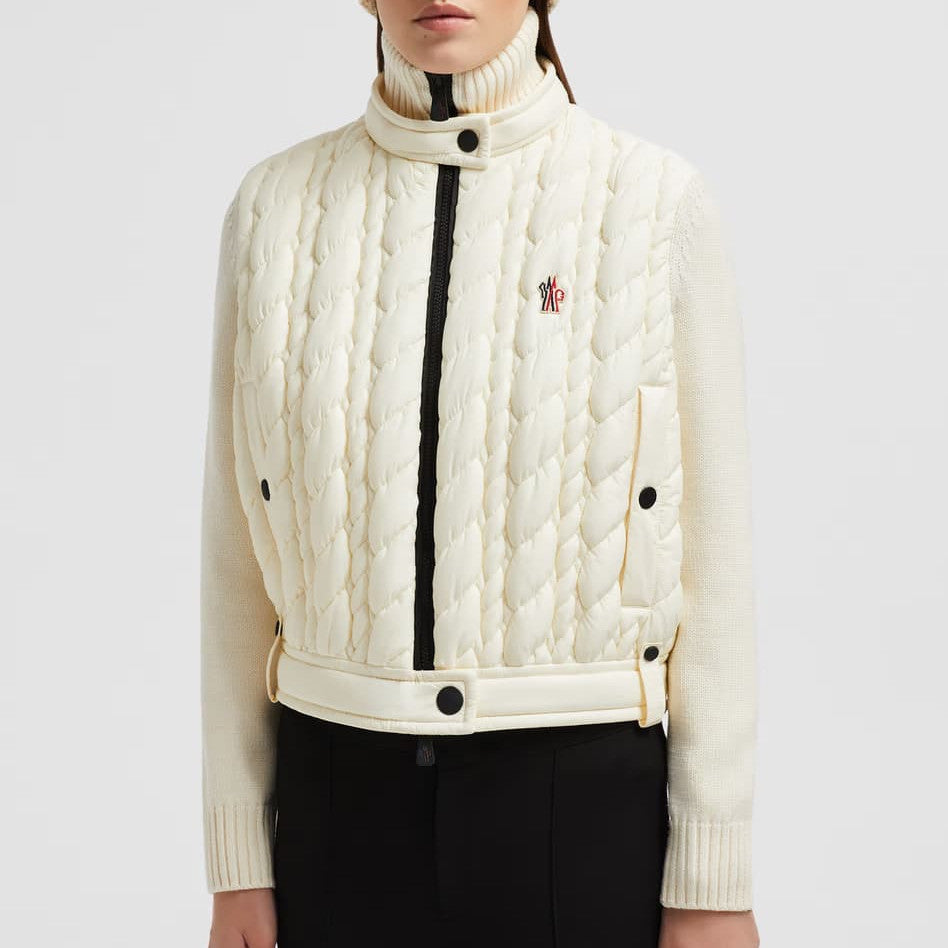 MONCLER Padded Wool Zip-Up Cardigan J20989B00007M1131034 – BORDER-GARA