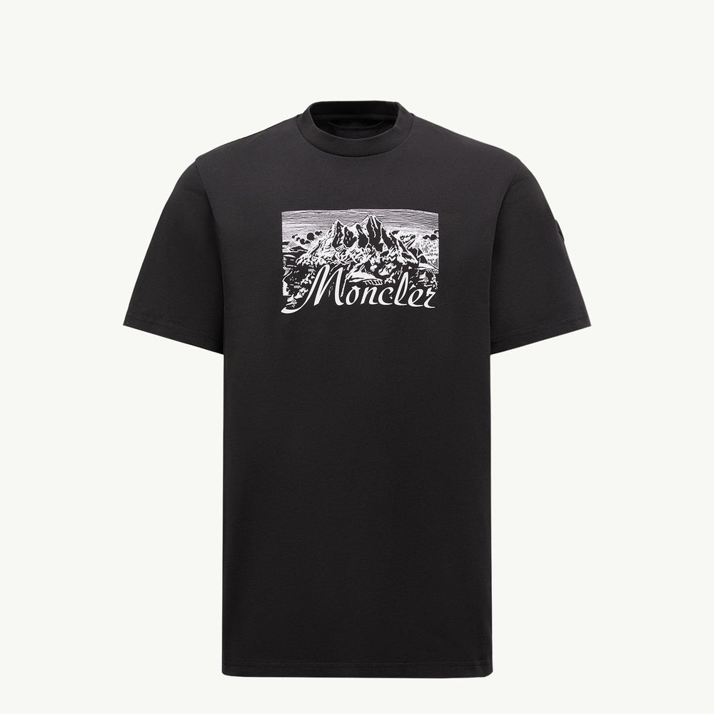 MONCLER Mountain Logo Cotton T-Shirt K20918C0003189AUG998 – BORDER-GARA