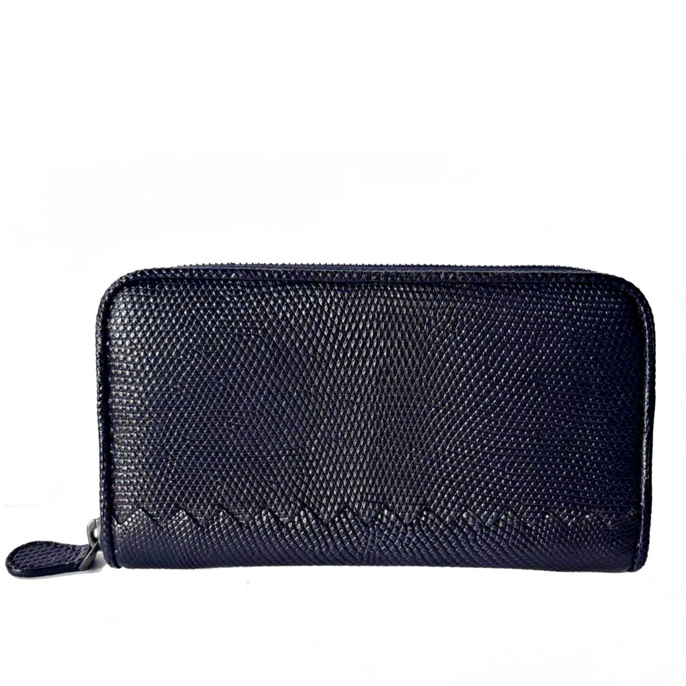 Lizard Round Zip Wallet – BORDER-GARA