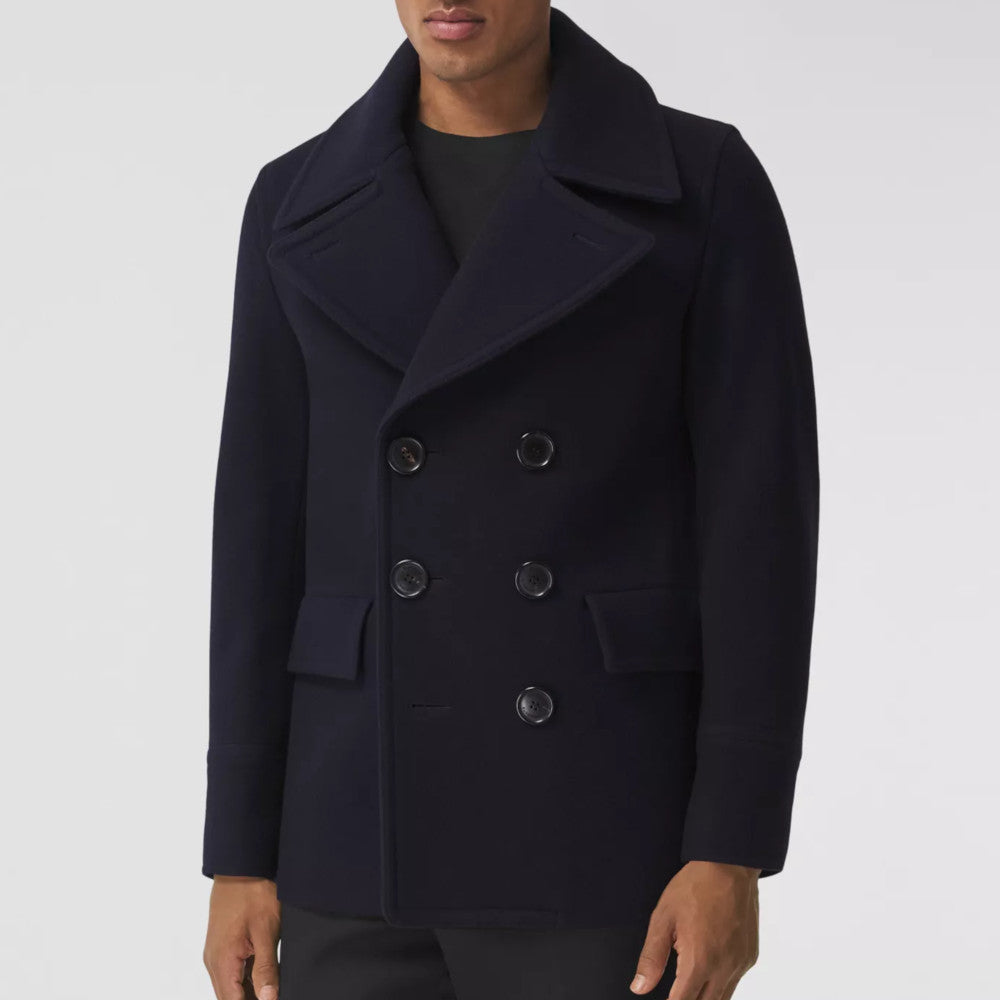 Burberry pea jacket store