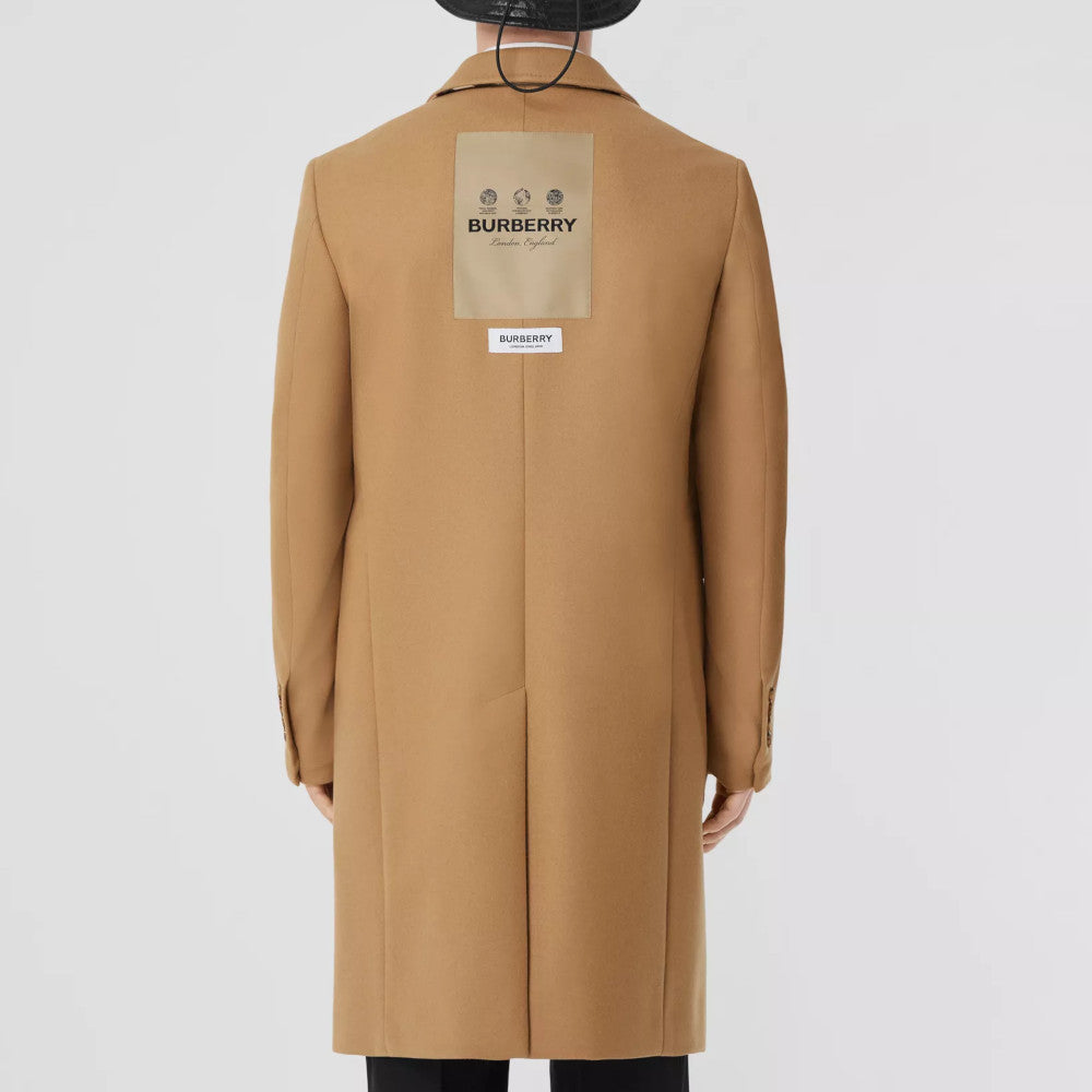 Burberry Label Applique Camel Hair Wool Tailored Coat 80573621 – BORDER ...