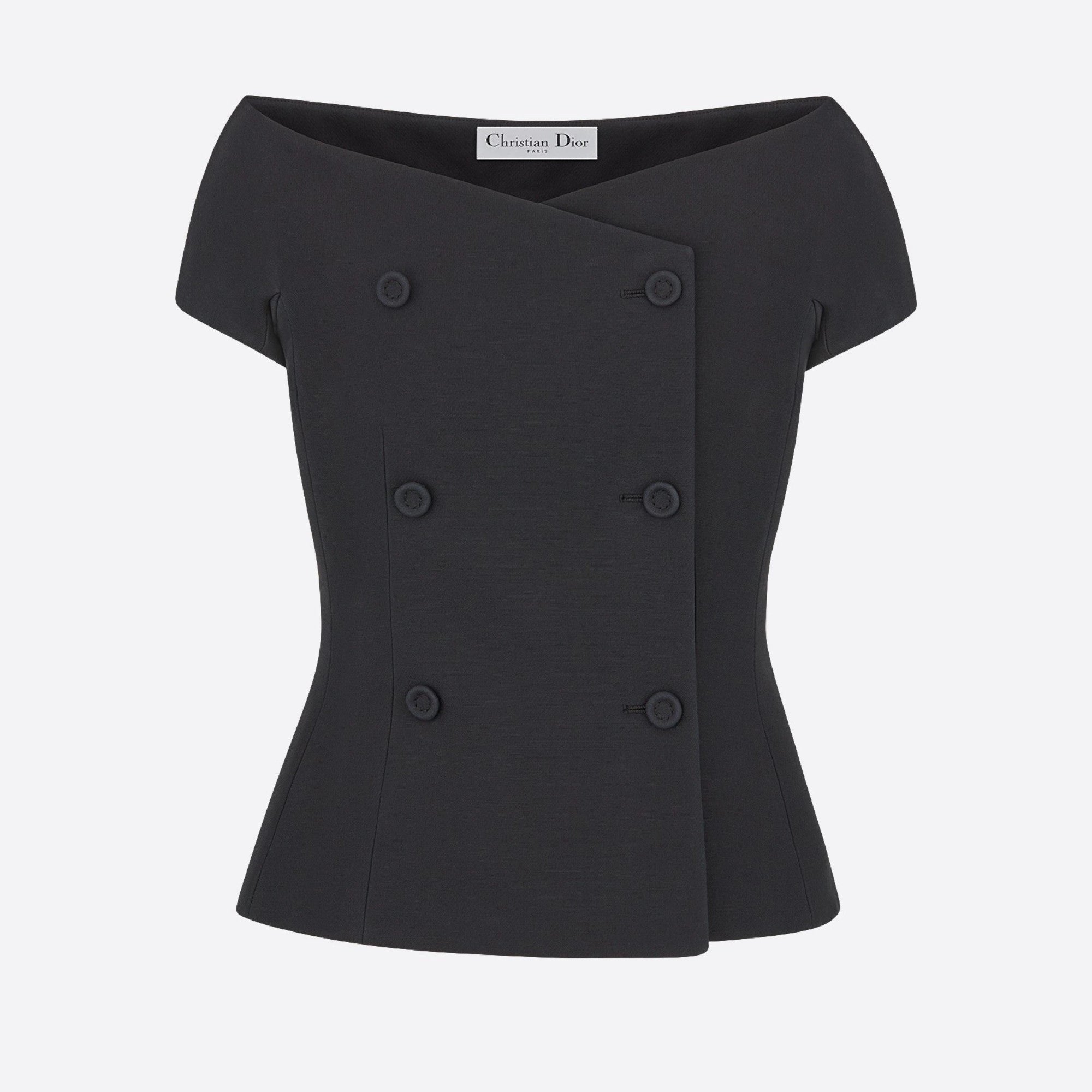 Dior OFF-THE-SHOULDER JACKET 841V30A1166_X9000 – BORDER-GARA