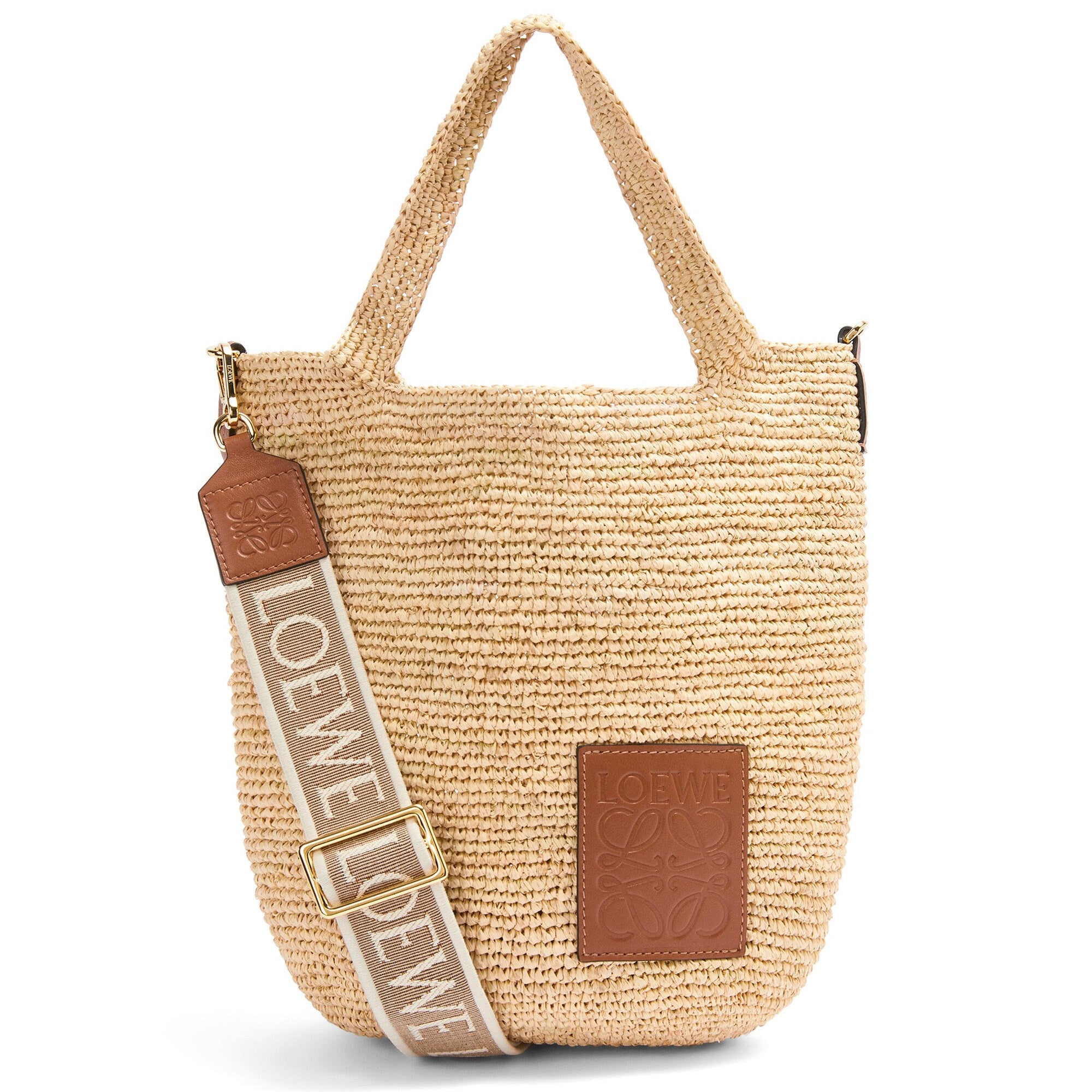 LOEWE Mini Slit bag in raffia and calfskin A685453X07 – BORDER-GARA