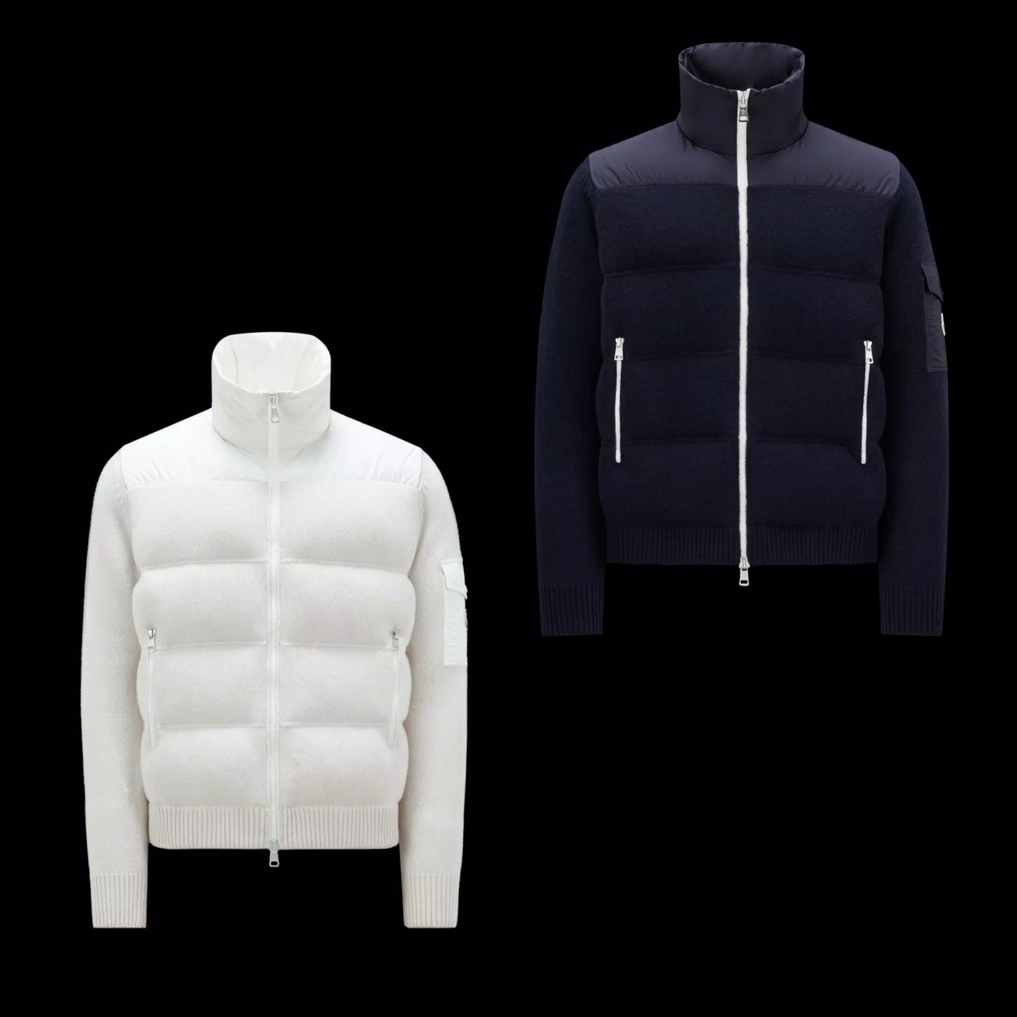 MONCLER PADDED WOOL CARDIGAN I20919B00005M1241750 – BORDER-GARA