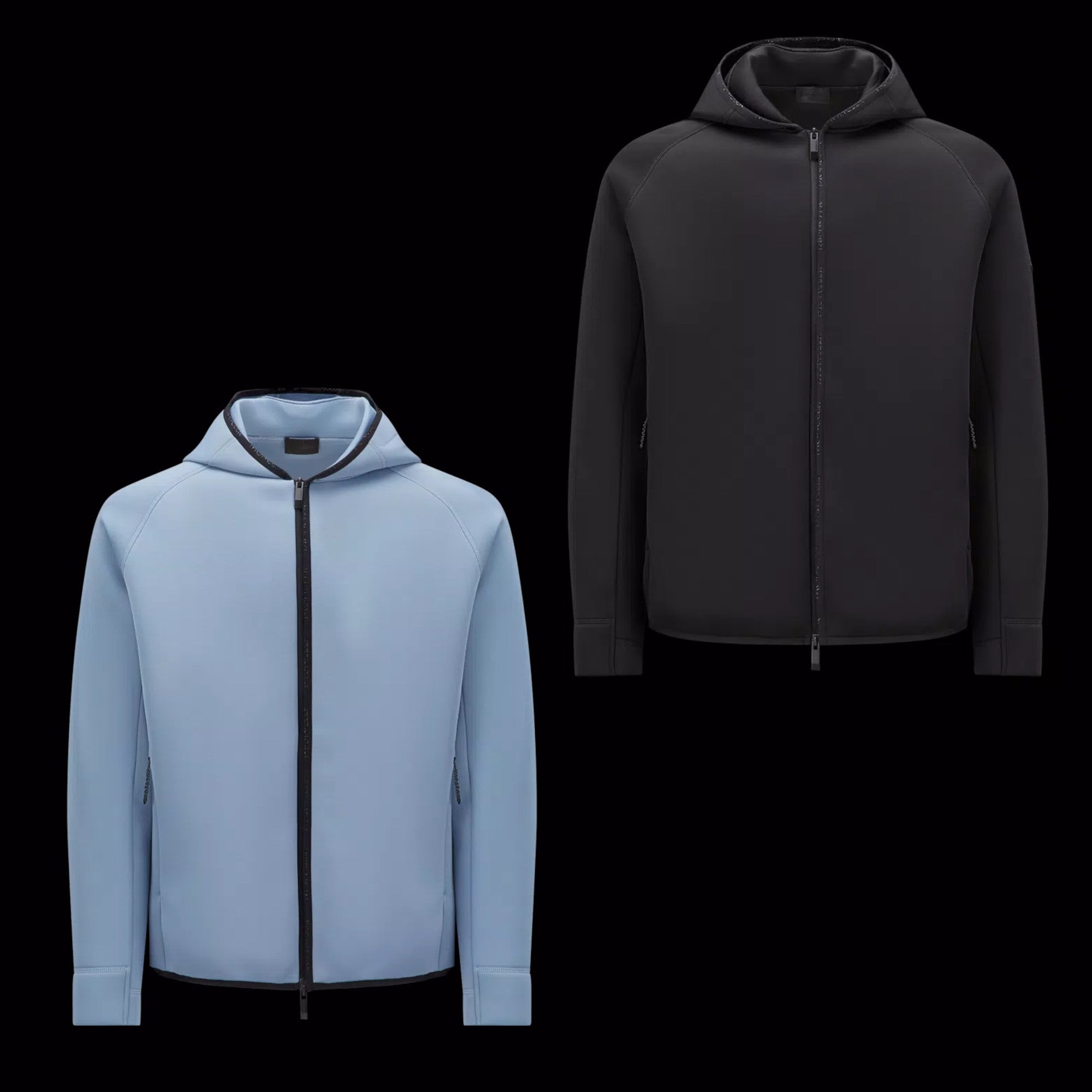 MONCLER NEOPRENE ZIP-UP HOODIE I20918G0001989A4L999 – BORDER-GARA