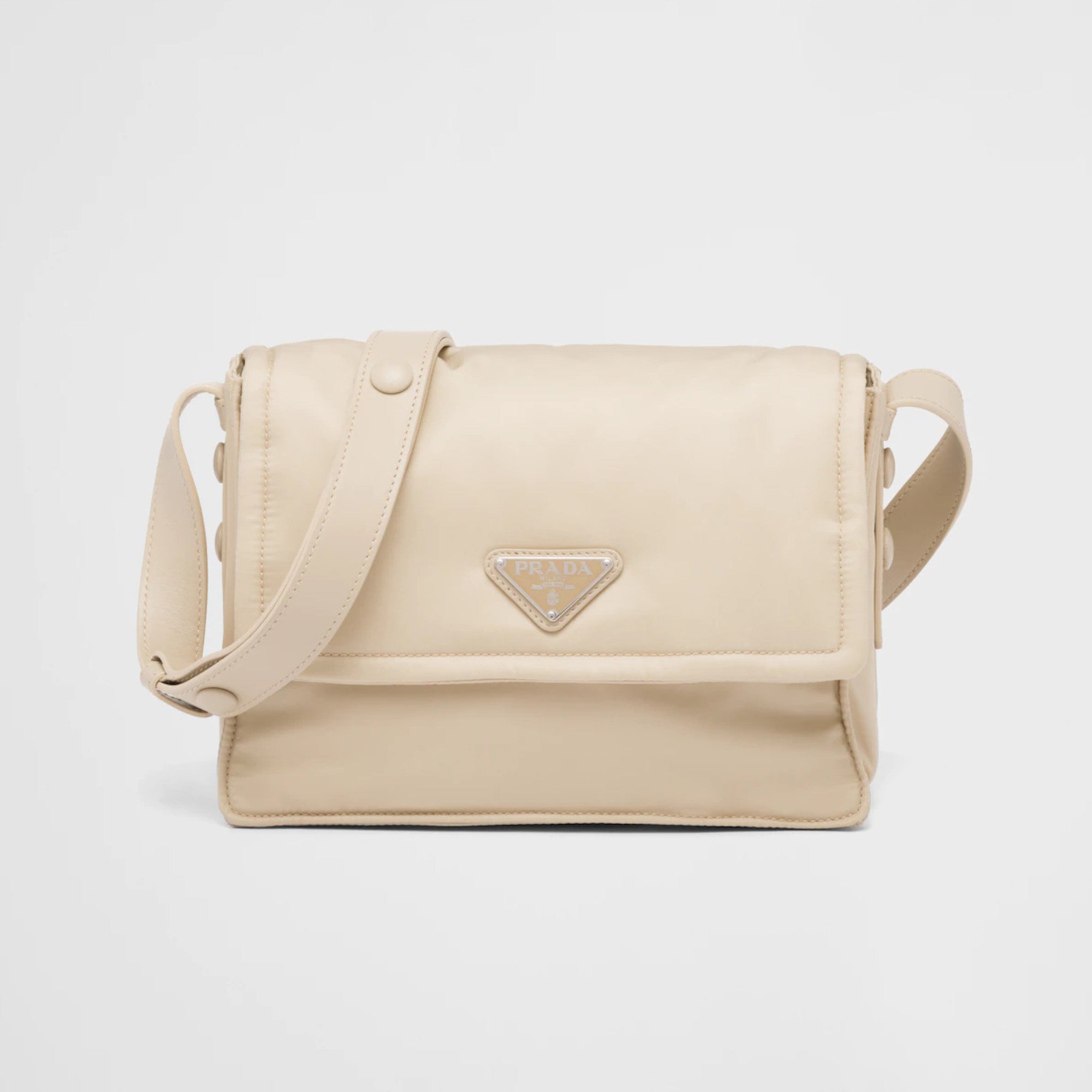 PRADA Small padded Re-Nylon shoulder bag 1BD313_RDLN_F0F24_V_OOO ...