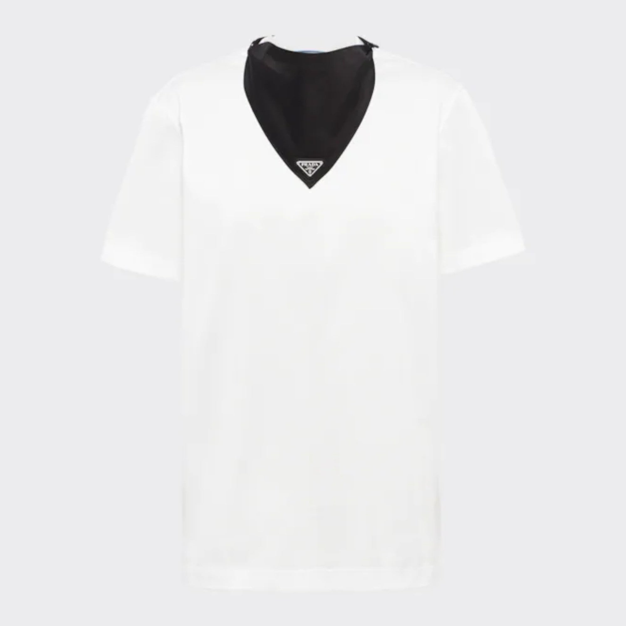PRADA Oversized jersey T-shirt with bandana 135700_1XBH_F0964_S_212 ...