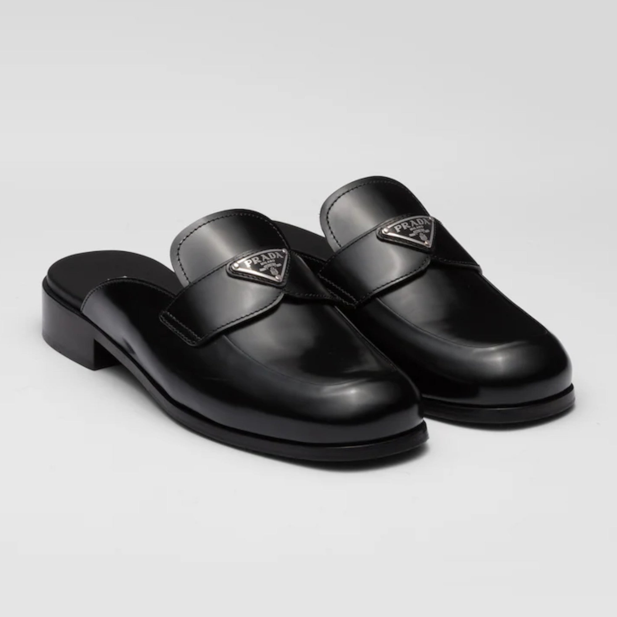 PRADA Brushed leather sabots 1D918M_055_F0002_F_B025 – BORDER-GARA