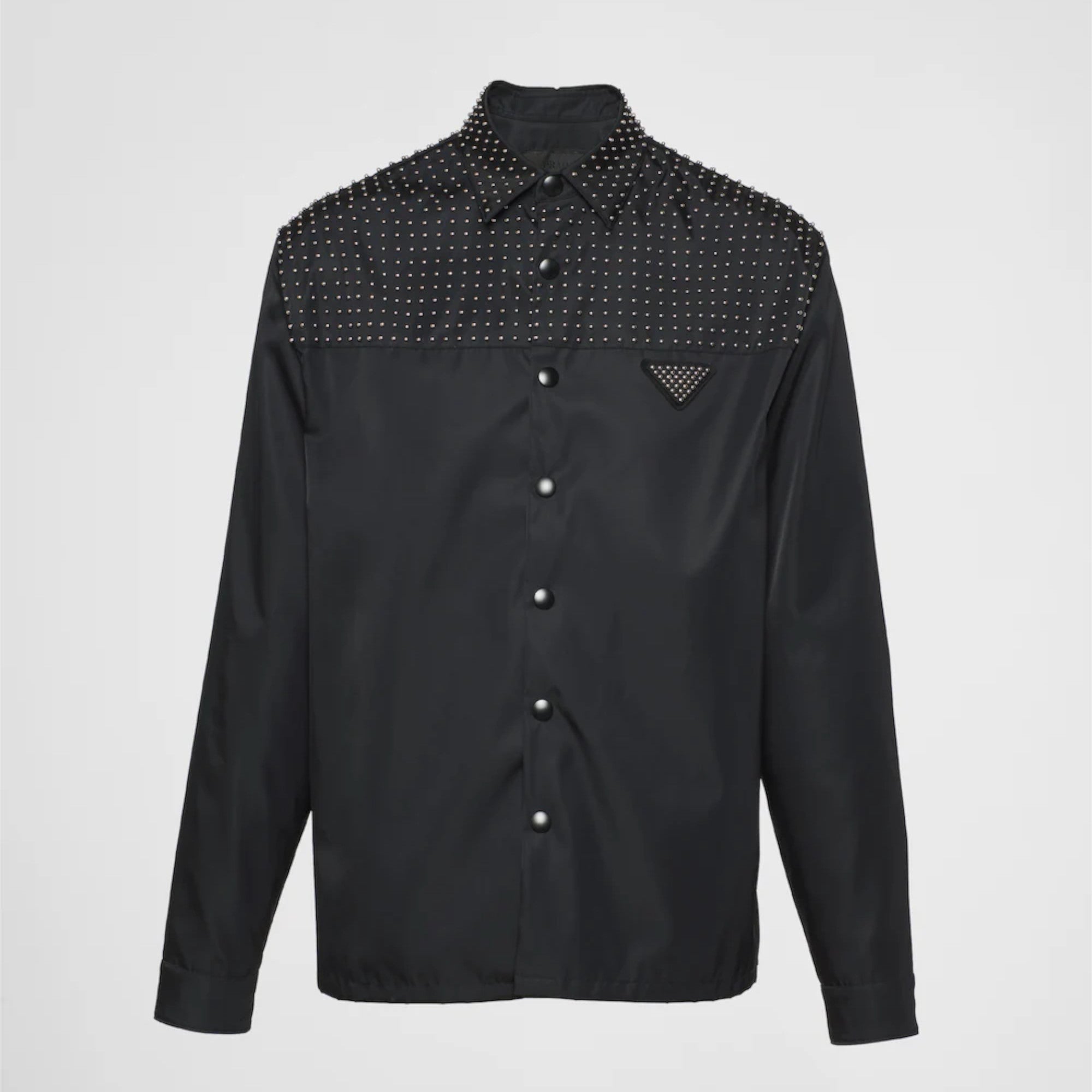 PRADA Studded Re-Nylon shirt SC591_1WQ8_F0002_S_221 – BORDER-GARA